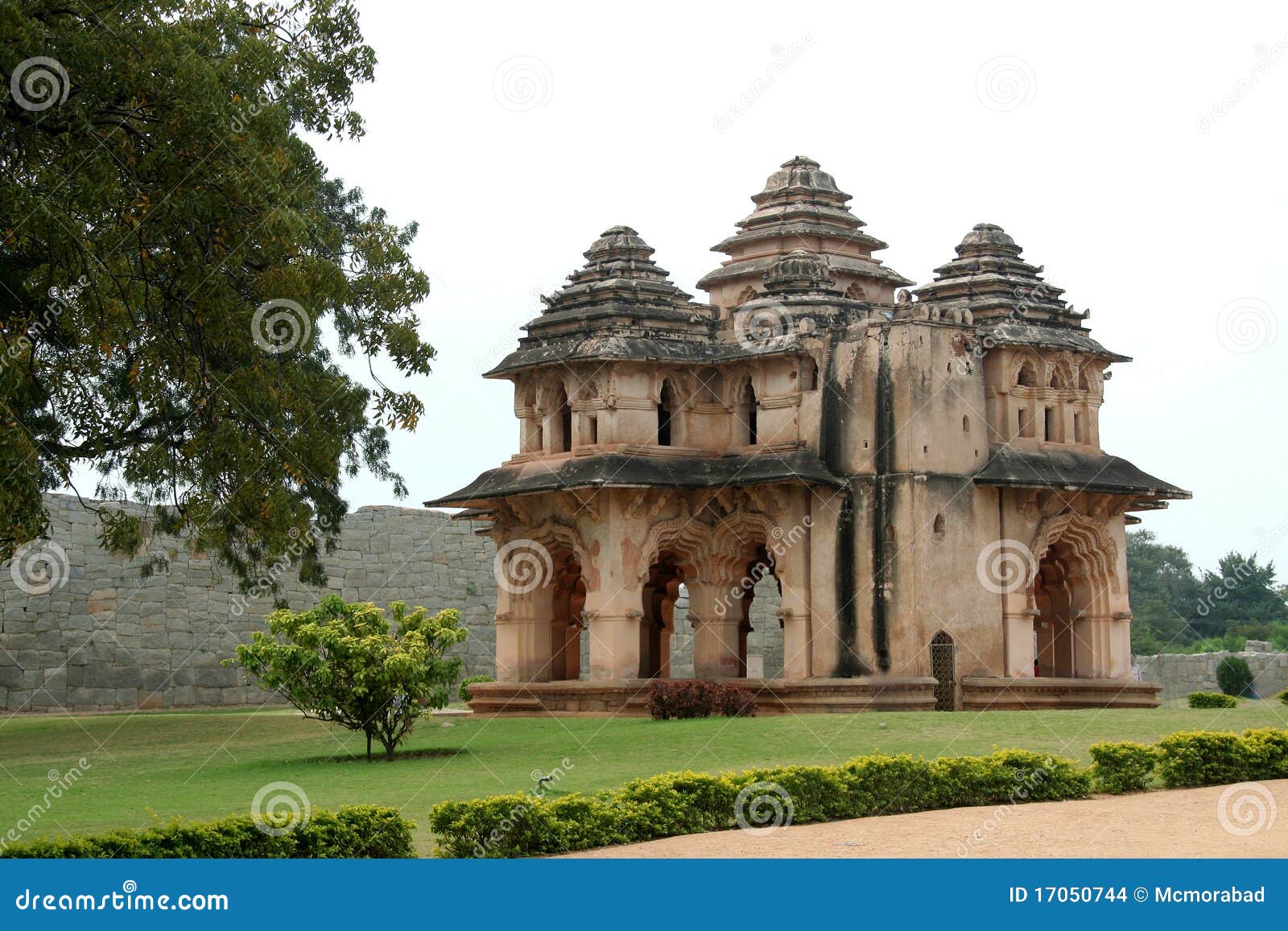 Lotus Mahal at Hampi stock photo. Image of horizontal - 17050744
