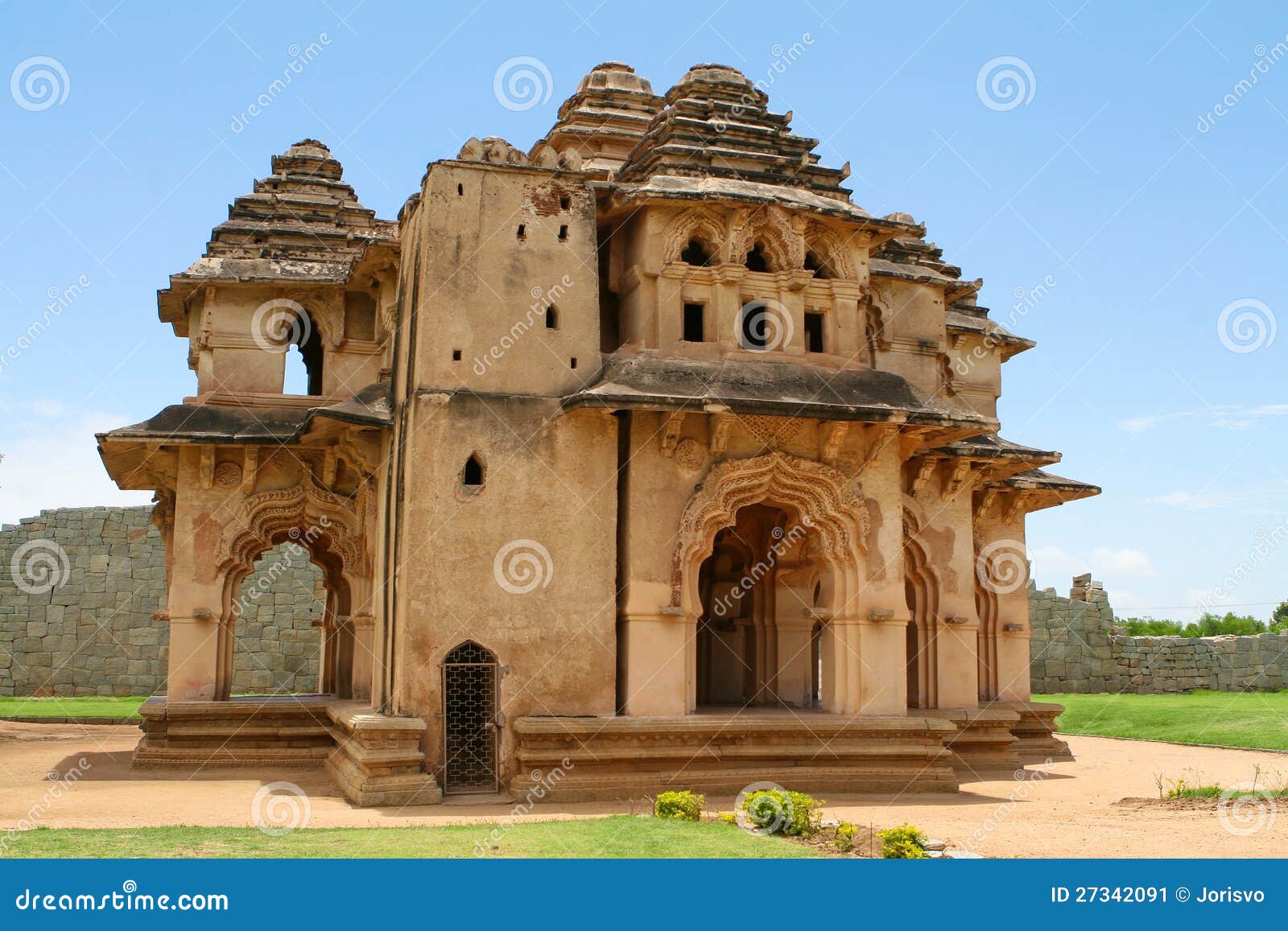 Lotus Mahal in Hampi stock image. Image of historic, empire - 27342091