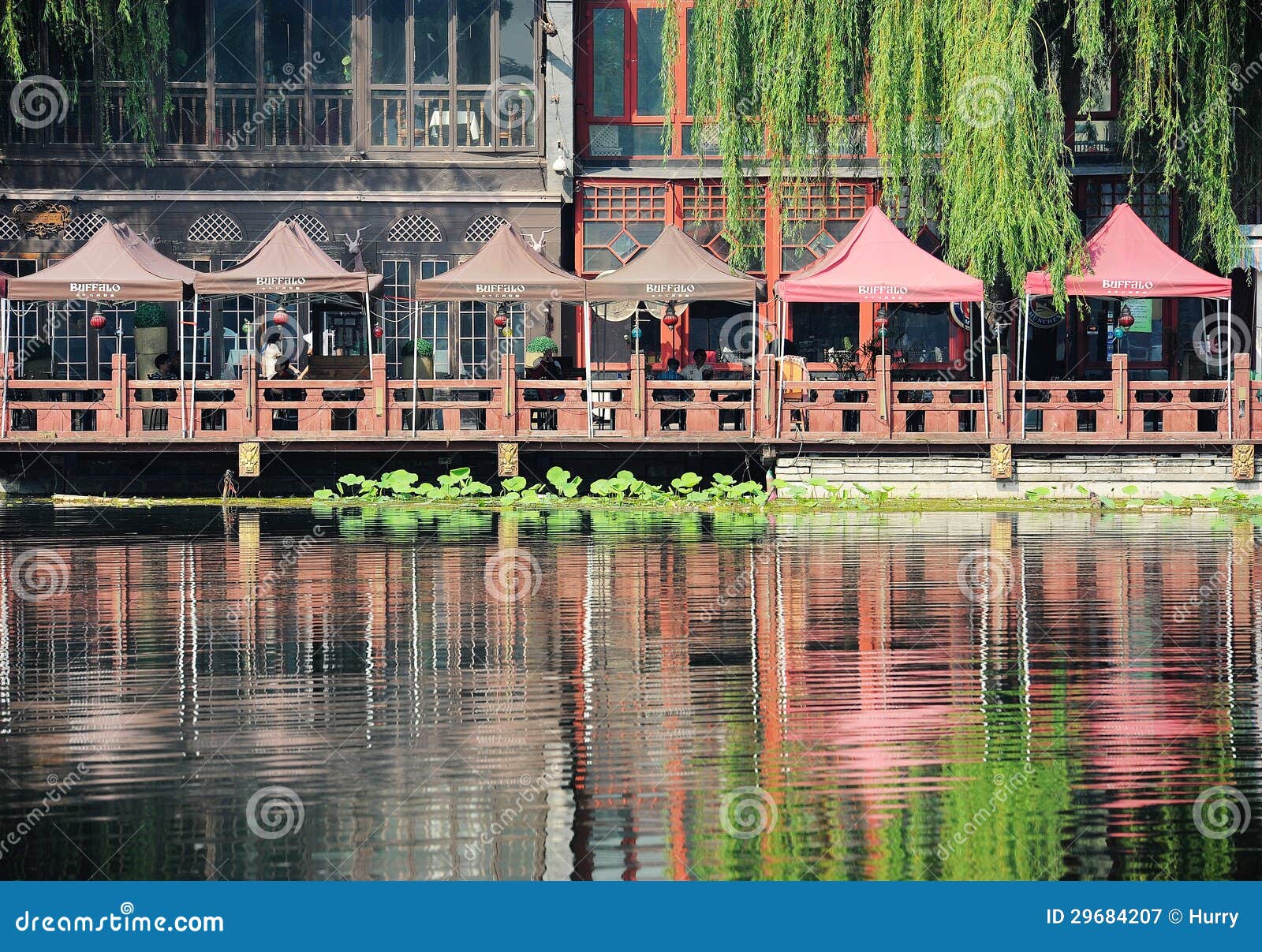 Lotus Market in Houhai, Beijing Editorial Photography - Image of area ...