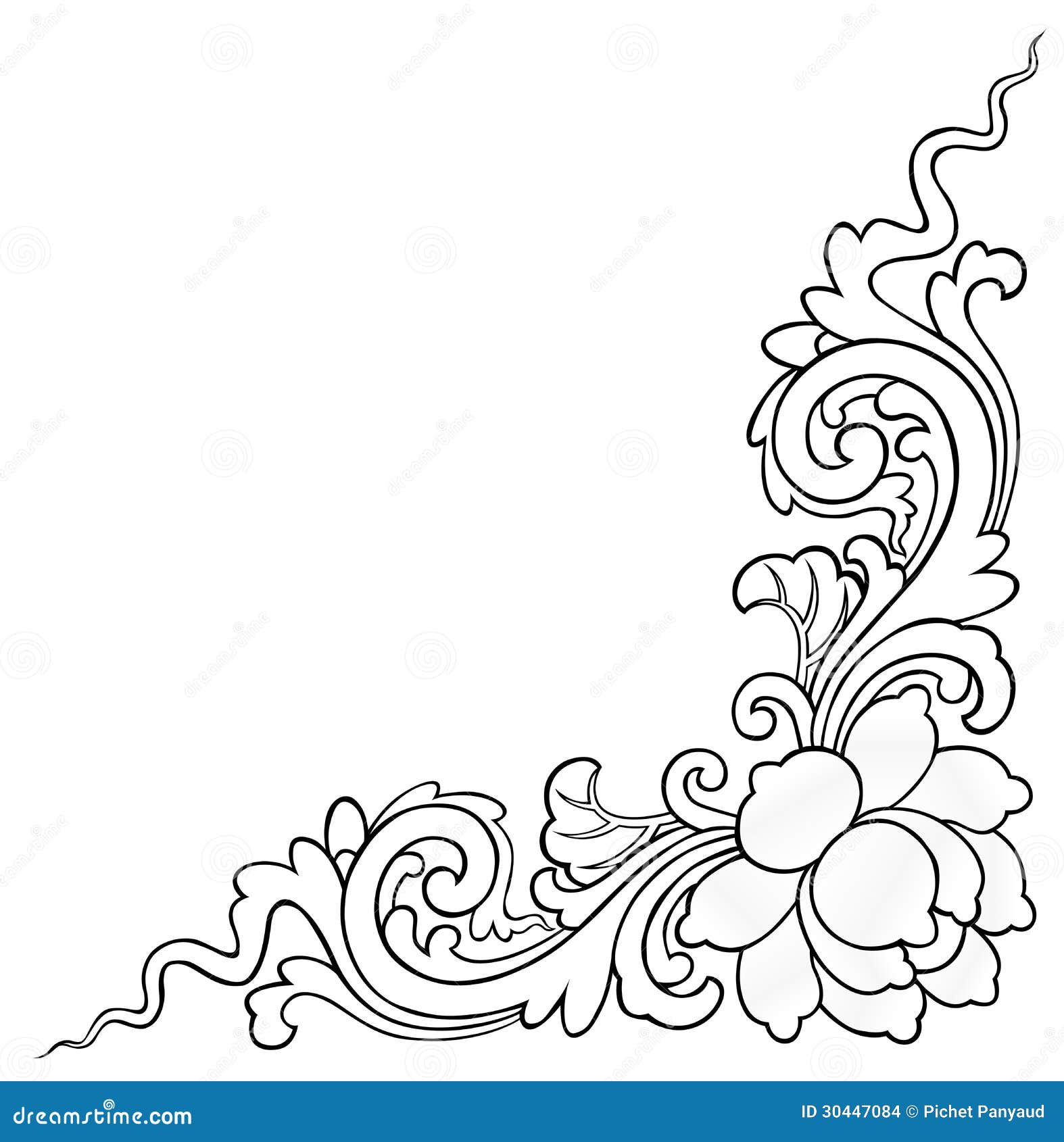 Lotus Painting on White Background Stock Illustration - Illustration of ...