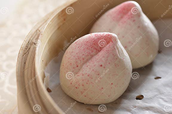 Lotus paste bun stock photo. Image of paste, chopstick - 67005756