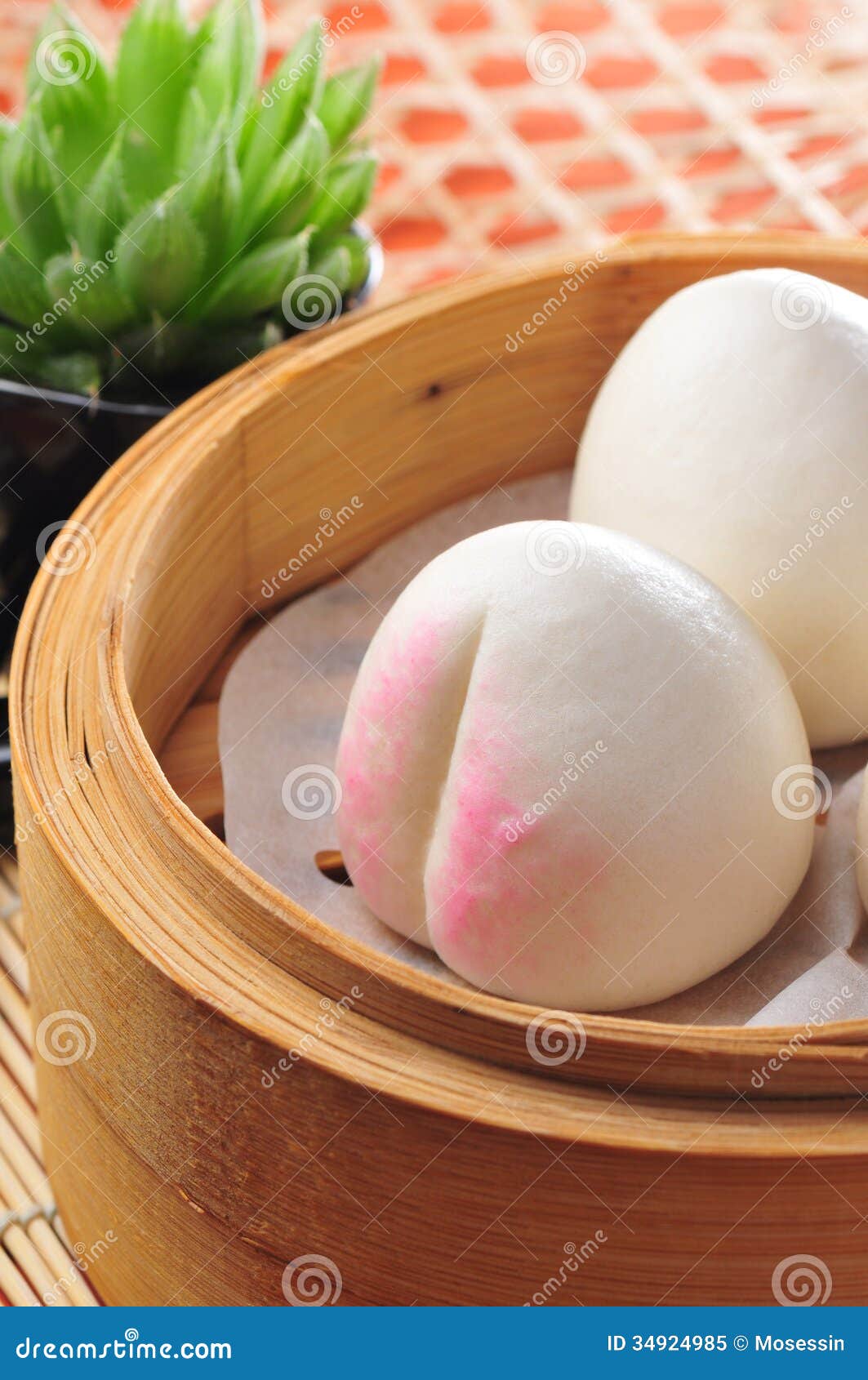 Lotus paste seed bun stock image. Image of chopstick - 34924985