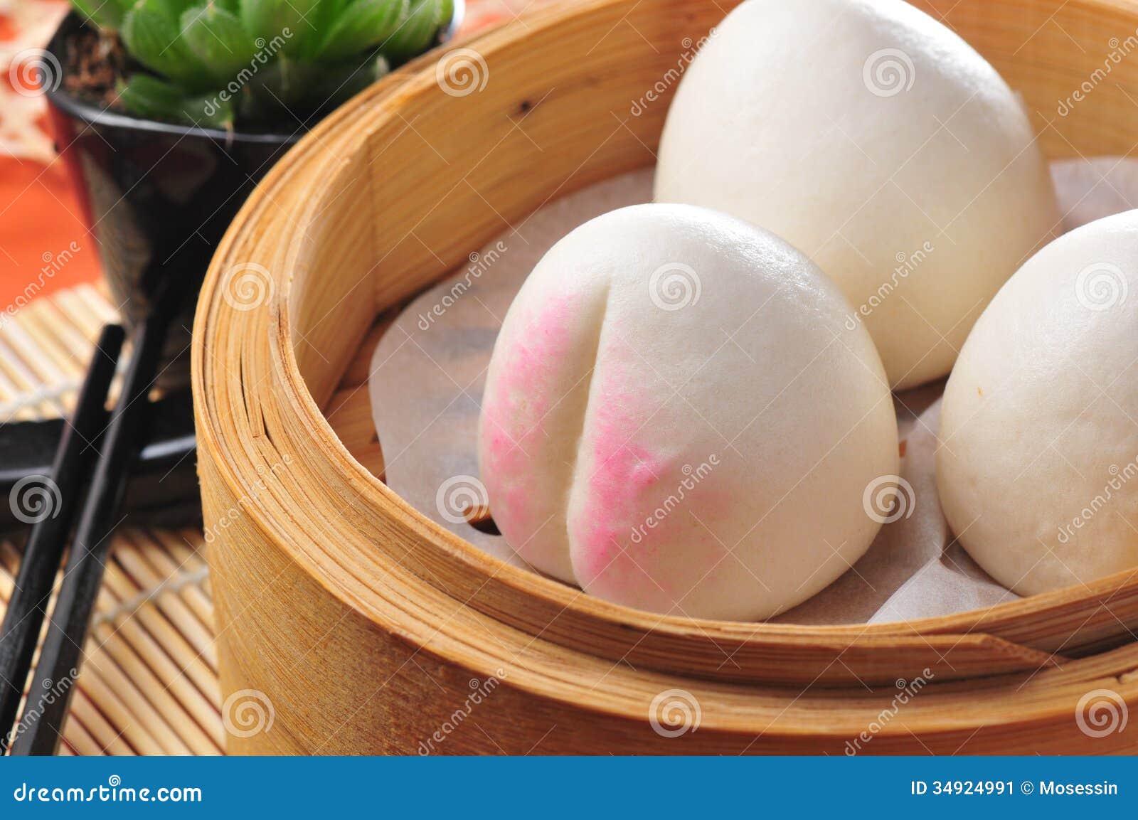 Lotus paste seed bun stock image. Image of seed, chinese - 34924991