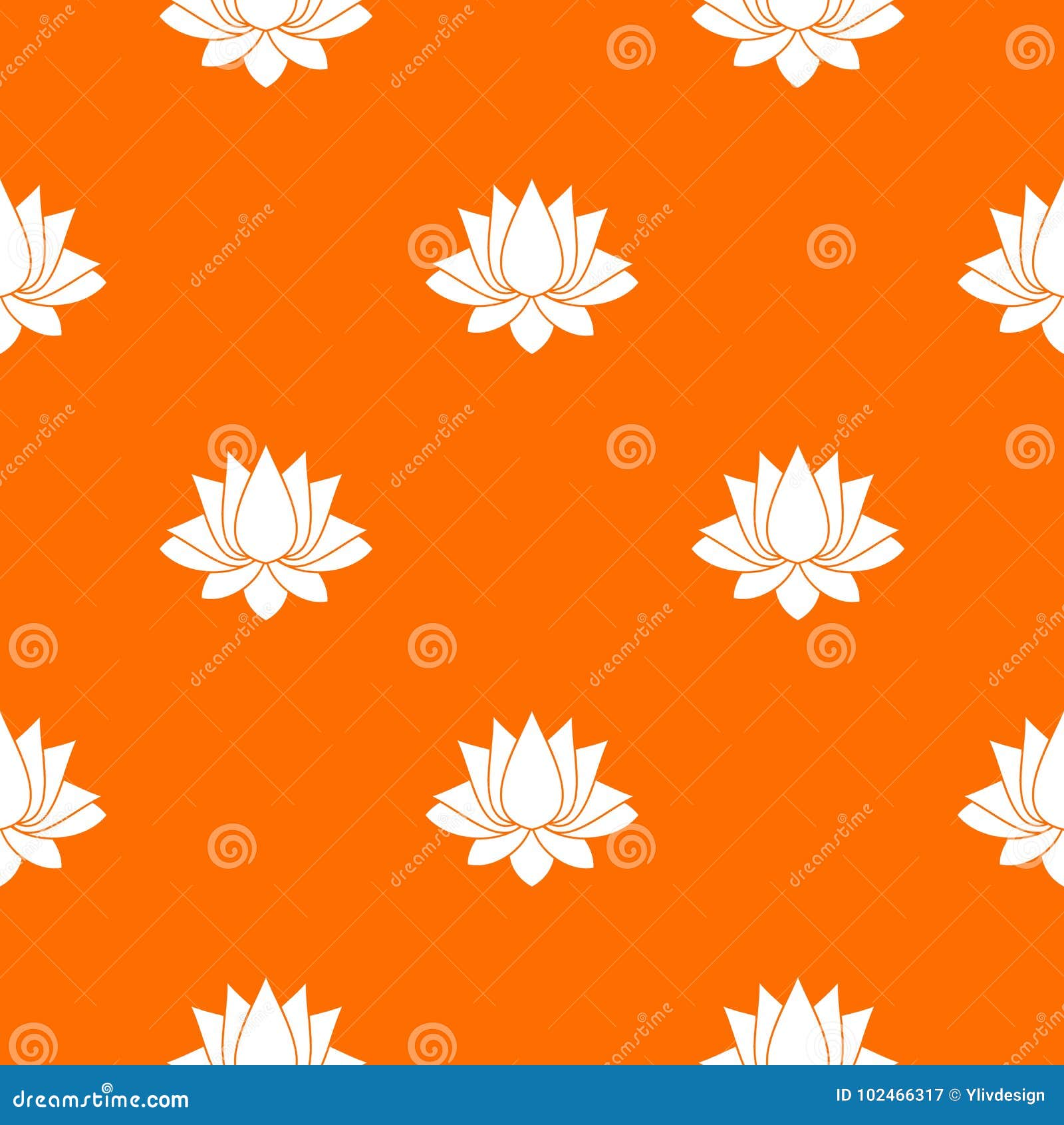 Lotus pattern seamless stock vector. Illustration of nature - 102466317