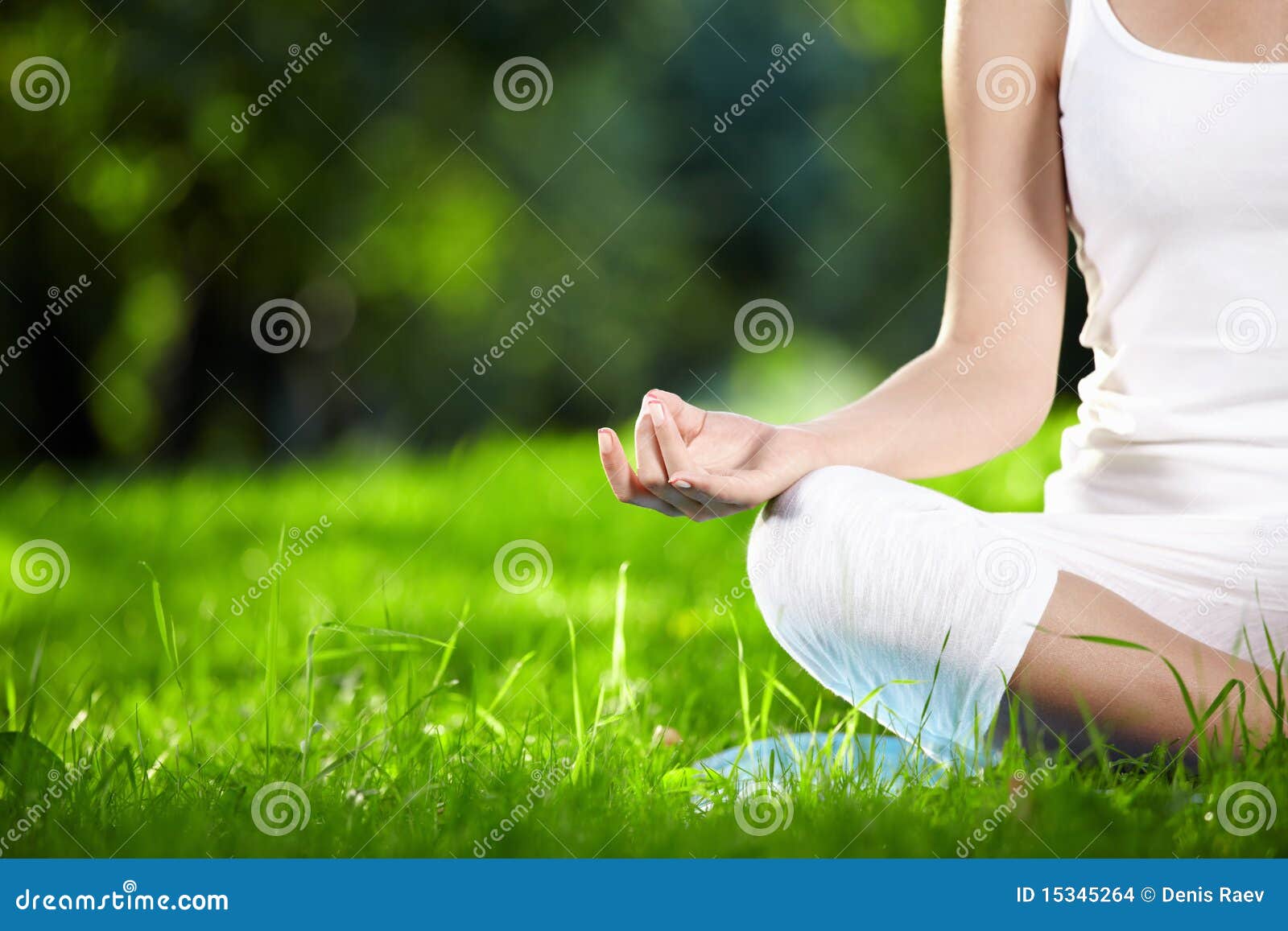 Lotus Pose stock photo. Image of color, human, summer - 15345264