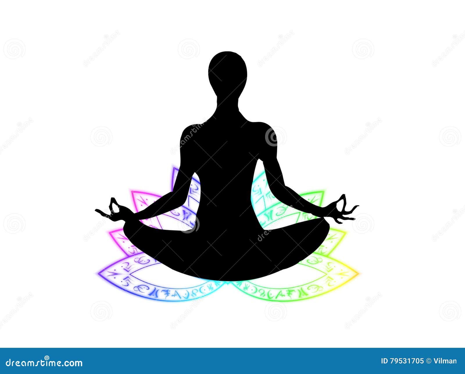 Lotus Position immagine stock. Immagine di sano, nirvana - 79531705