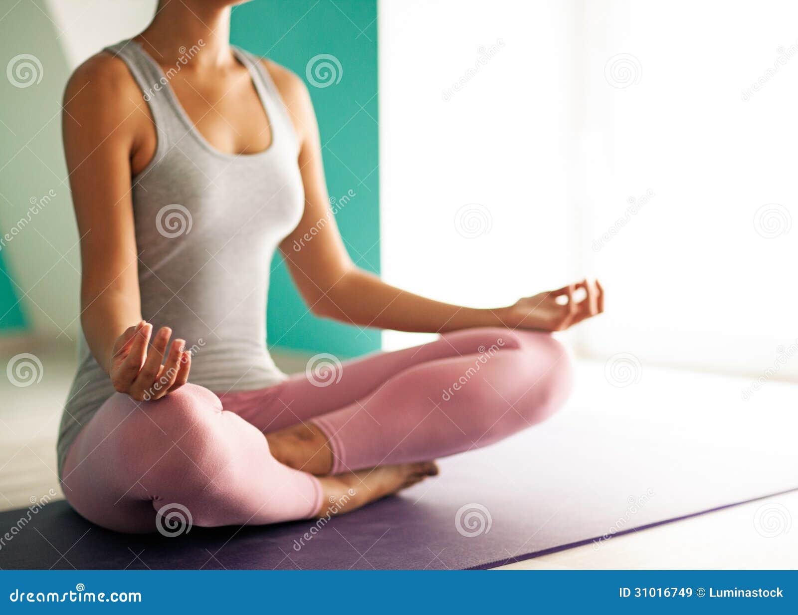 Lotus Position stock image. Image of full, healthy, harmony - 31016749