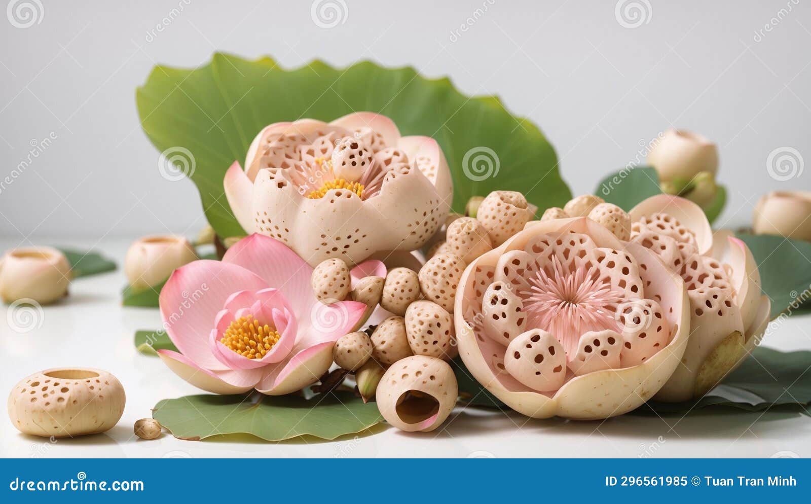 Lotus root stock image. Image of fresh, pink, meal, sweetness - 296561985