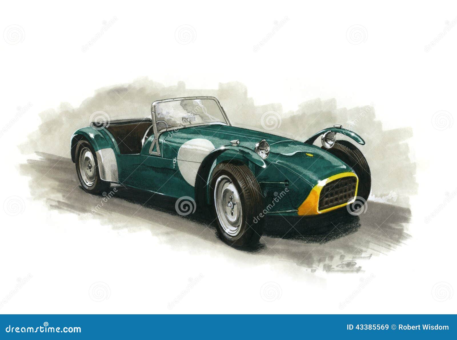 Lotus Seven editorial stock image. Illustration of seven - 43385569