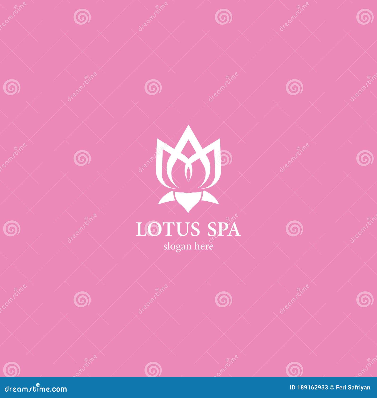 Lotus spa logo template stock illustration. Illustration of plant ...