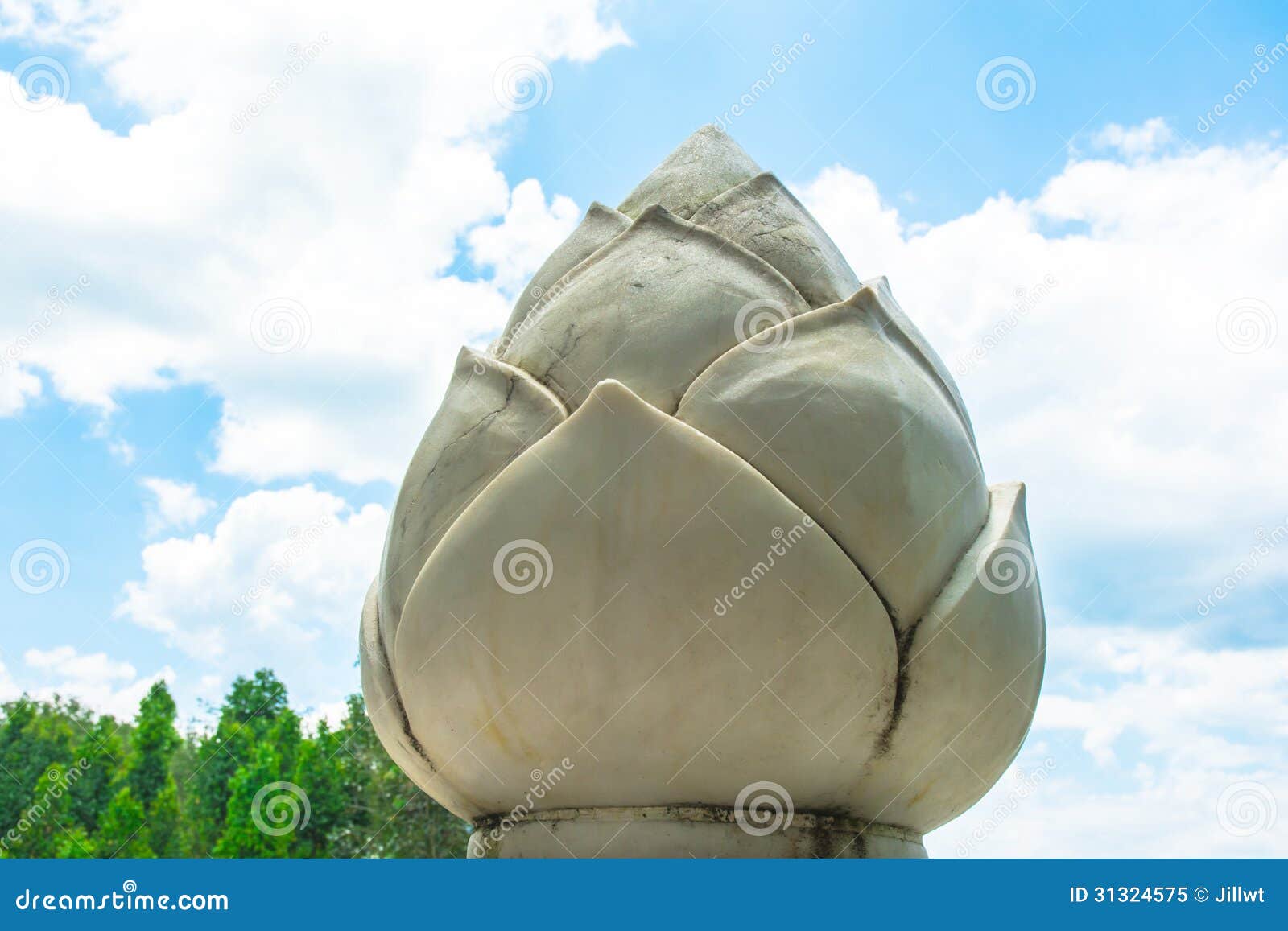 Lotus Of Stone On Nature Backgrounds Royalty-Free Stock Photo ...