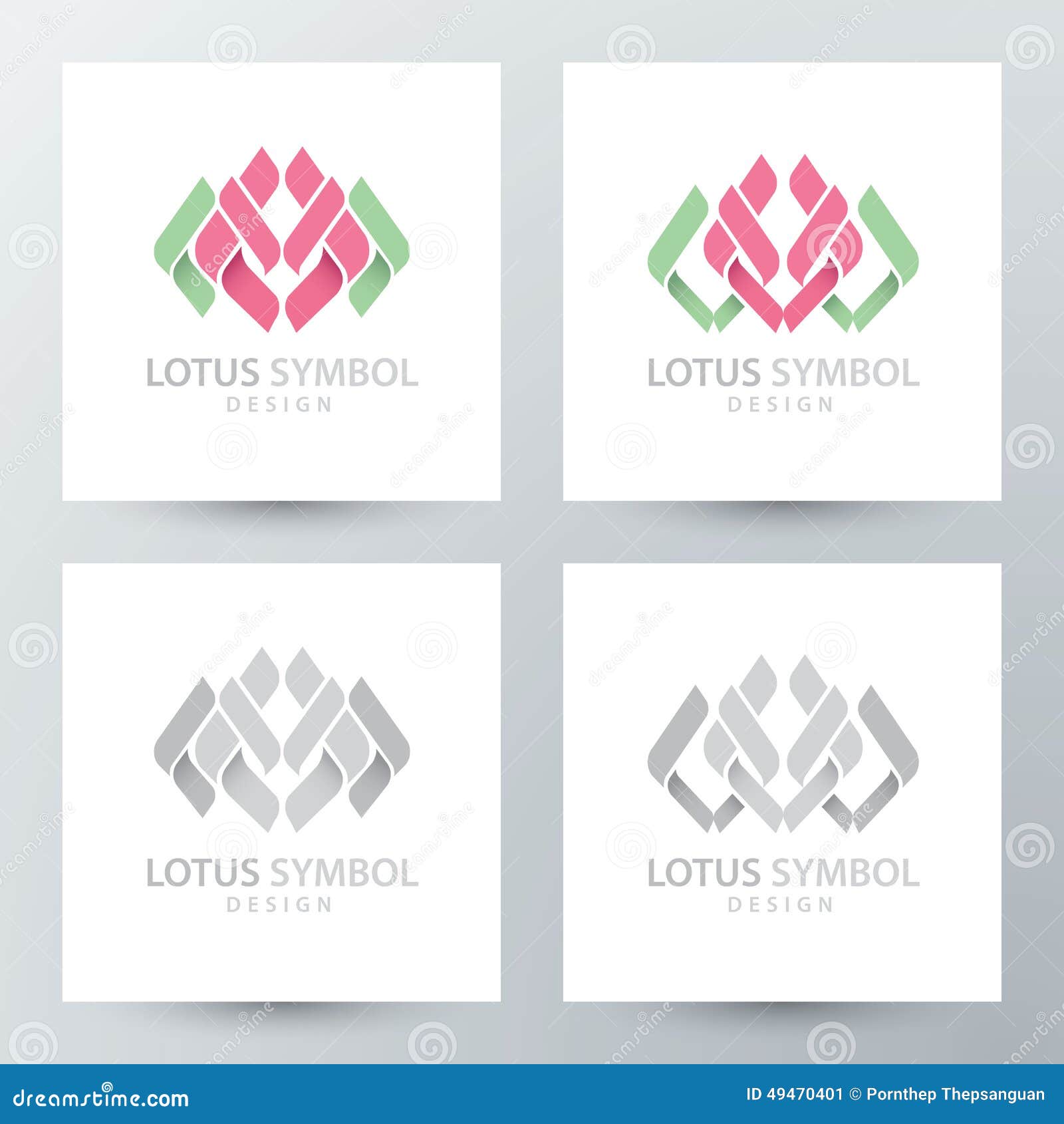 Lotus Symbol Icon Cartoon Vector | CartoonDealer.com #49470401