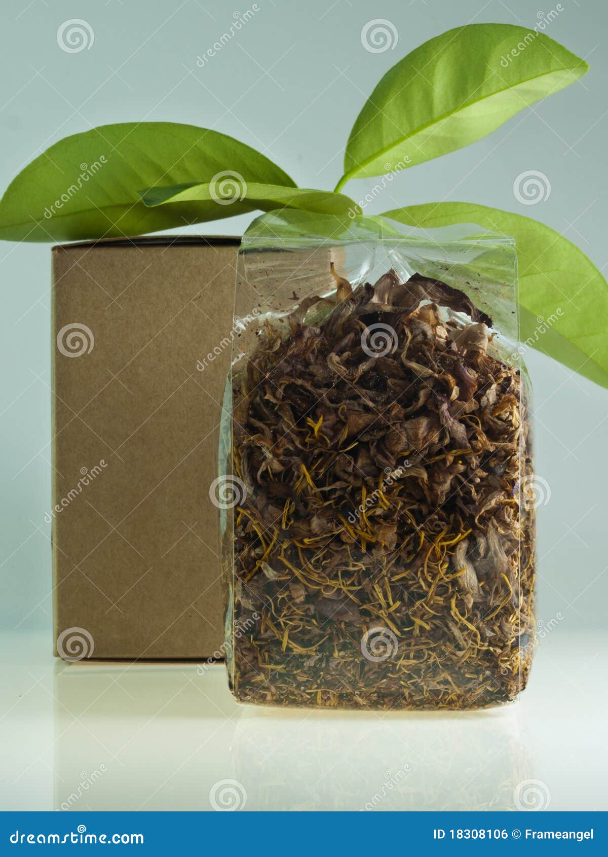 Lotus tea dry in the bag stock photo. Image of health - 18308106
