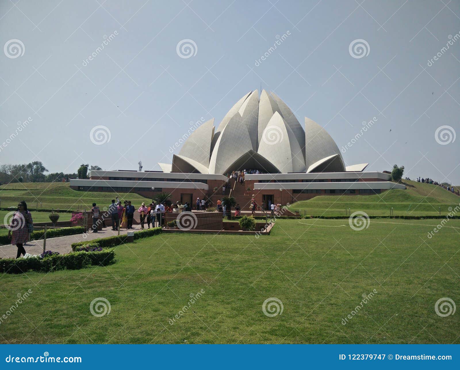 Lotus Temple fotografia editorial. Imagem de visita - 122379747