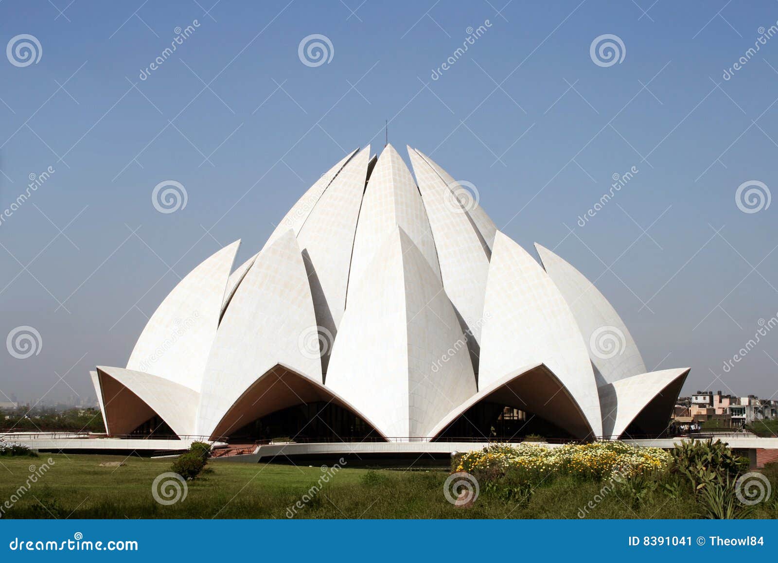 Lotus Temple in New Delhi, India Stock Image - Image of architecture ...