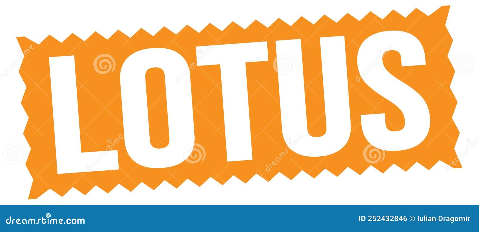 LOTUS Text Written on Orange Stamp Sign Stock Illustration ...