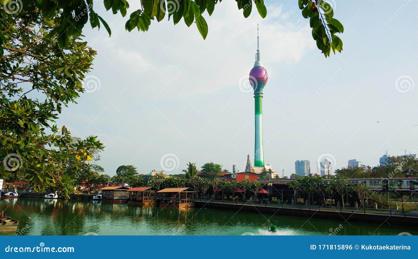Lotus Tower in the City Colombo. City Landscape Editorial Photo - Image ...