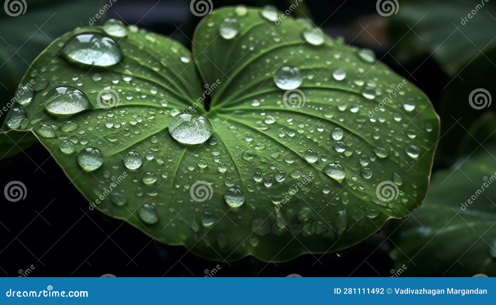 Lotus with water drop stock illustration. Illustration of alone - 281111492