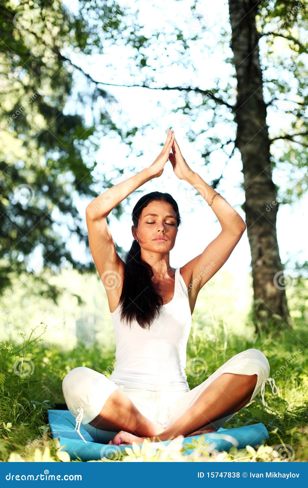Lotus yoga stock photo. Image of recreation, adult, meditate - 15747838