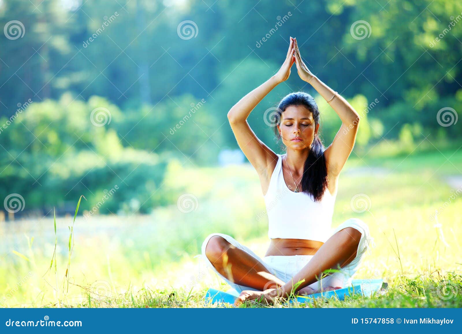 Lotus yoga stock photo. Image of fresh, care, mental - 15747858