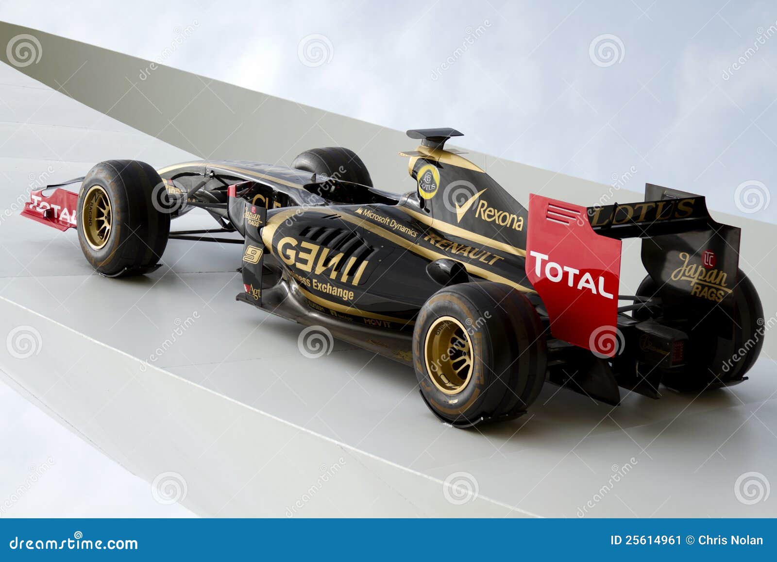 Lotusbloem-Renault Formule 1 Raceauto Redactionele Foto - Image of ...