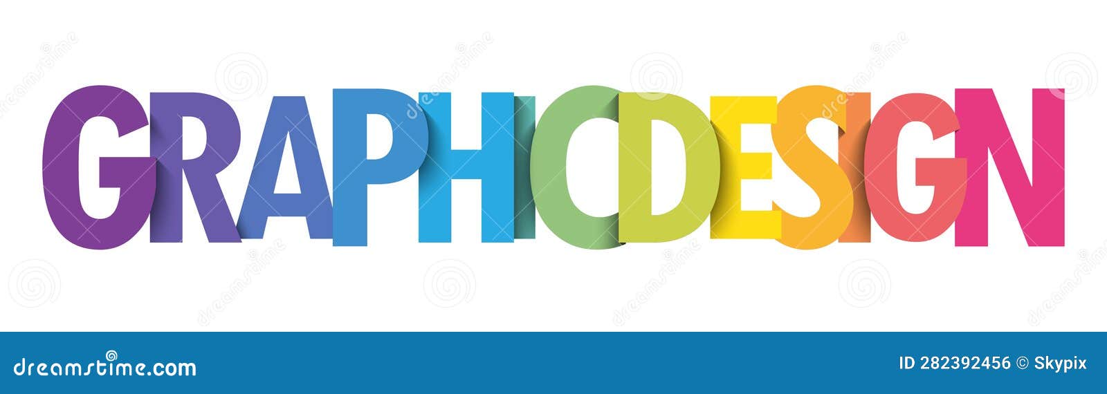 GRAPHIC DESIGN Colorful Typography Banner Stock Vector - Illustration ...
