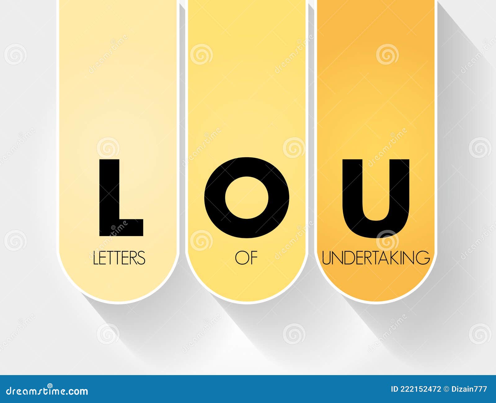 LOU - Letters Of Undertaking Acronym, Business Concept Background Stock ...