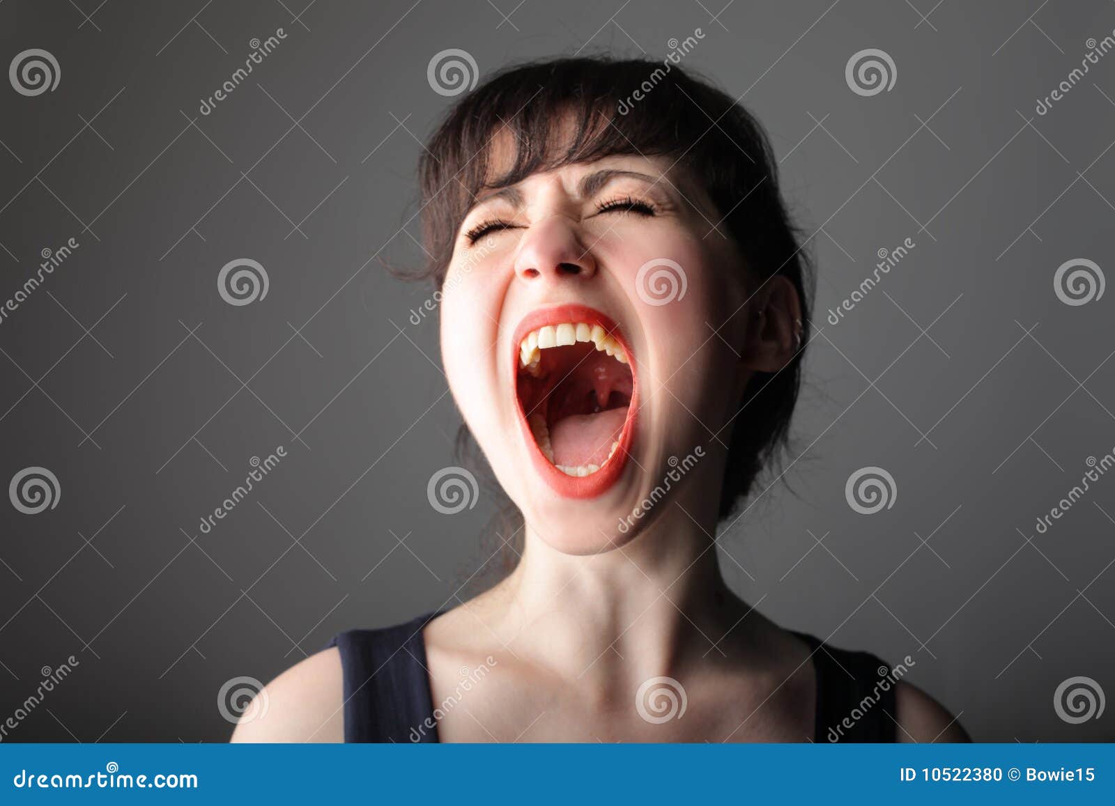 Loud stock photo. Image of young, scream, stereo, earphones - 10522380