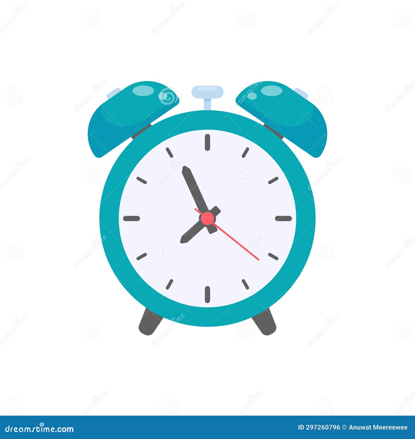Loud Alarm Clock Alerts Wake Up Time and Schedule Stock Vector ...
