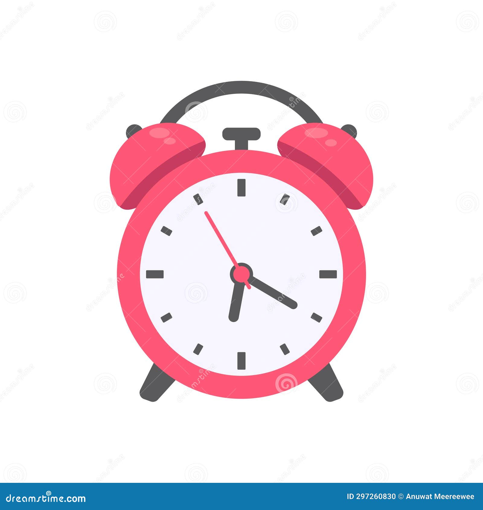 Loud Alarm Clock Alerts Wake Up Time and Schedule Stock Illustration ...