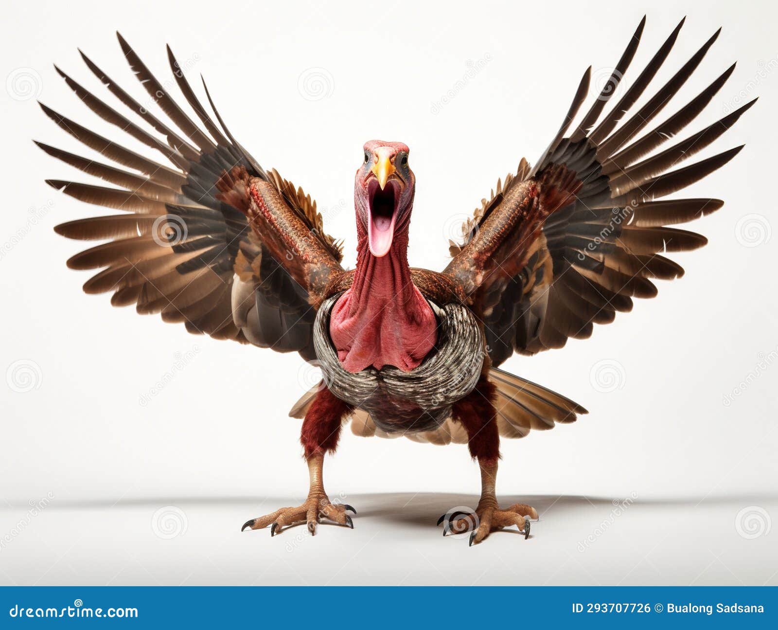 Ai Generated Illustration Wildlife Concept of Loud Turkey Stock ...