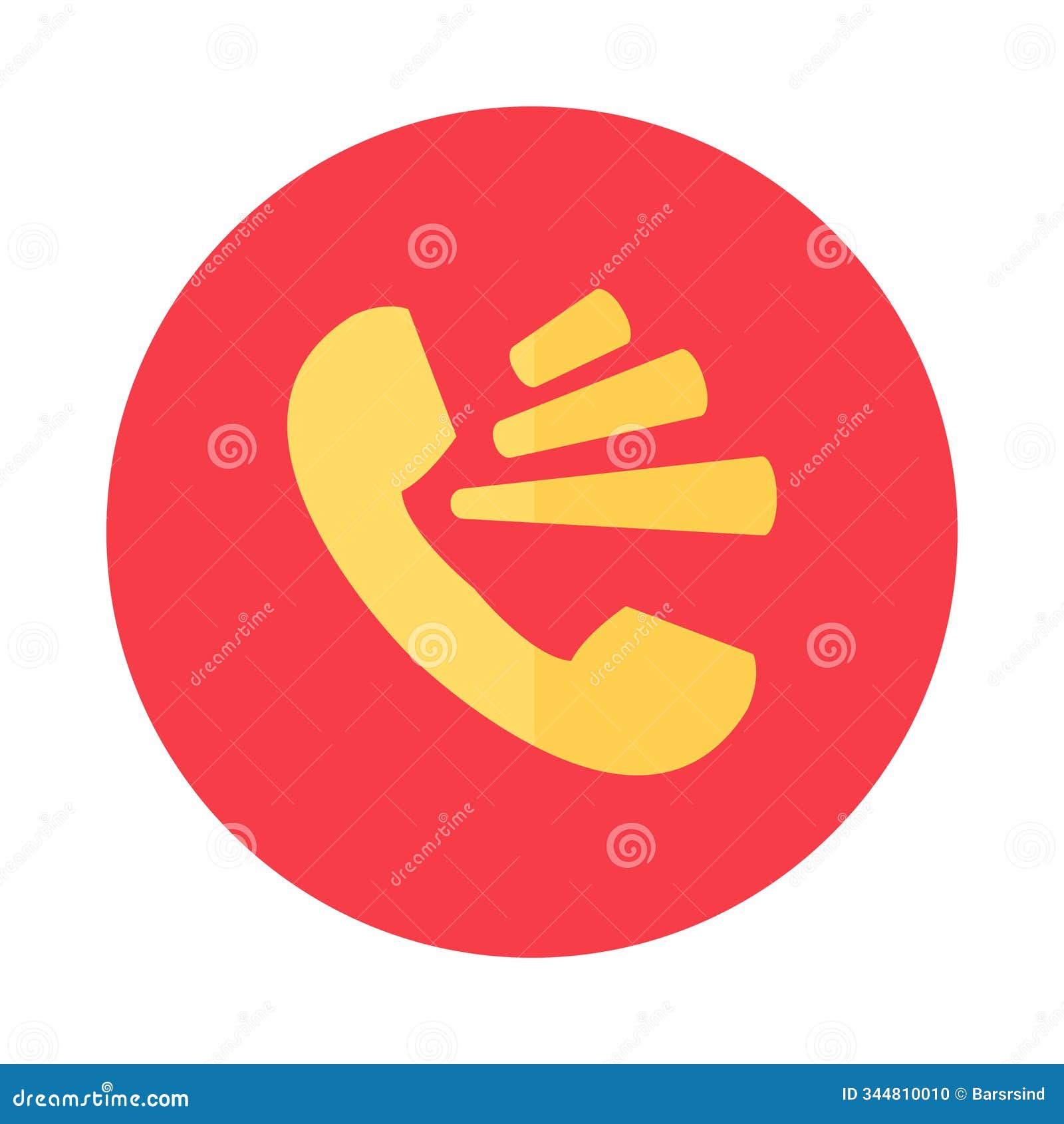 Loudly Screaming Telephone Handset Icon Stock Vector - Illustration of ...
