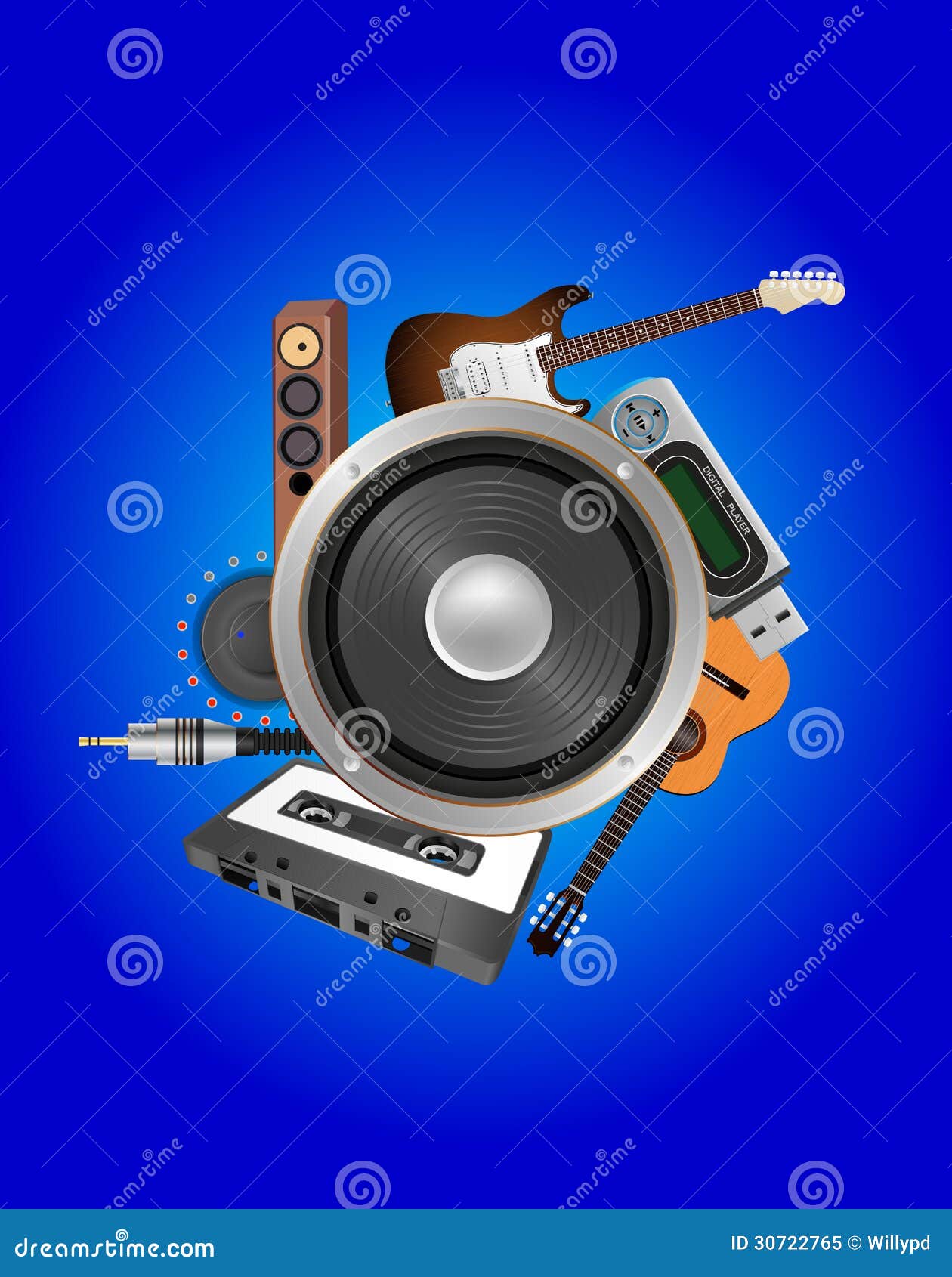 Loudspeaker audio device stock vector. Illustration of broadcasting ...
