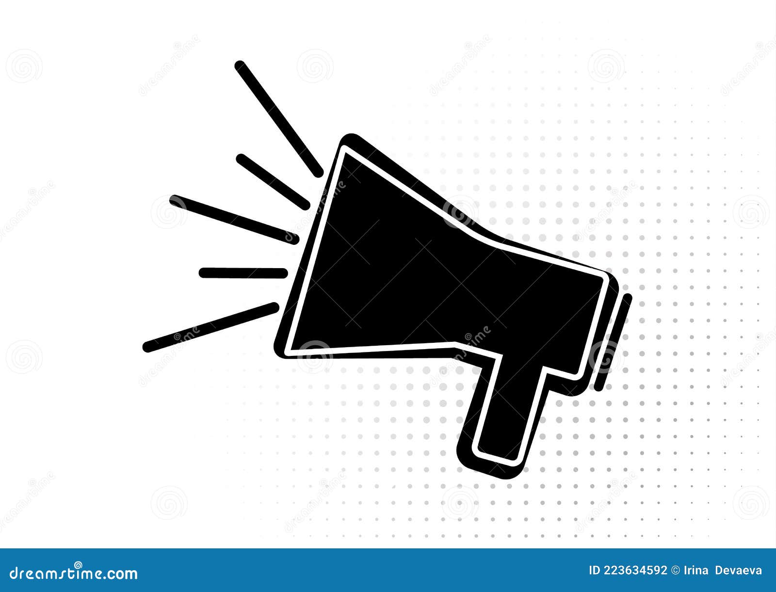 Loudspeaker Icon. Broadcasting News. Vector Stock Vector - Illustration ...