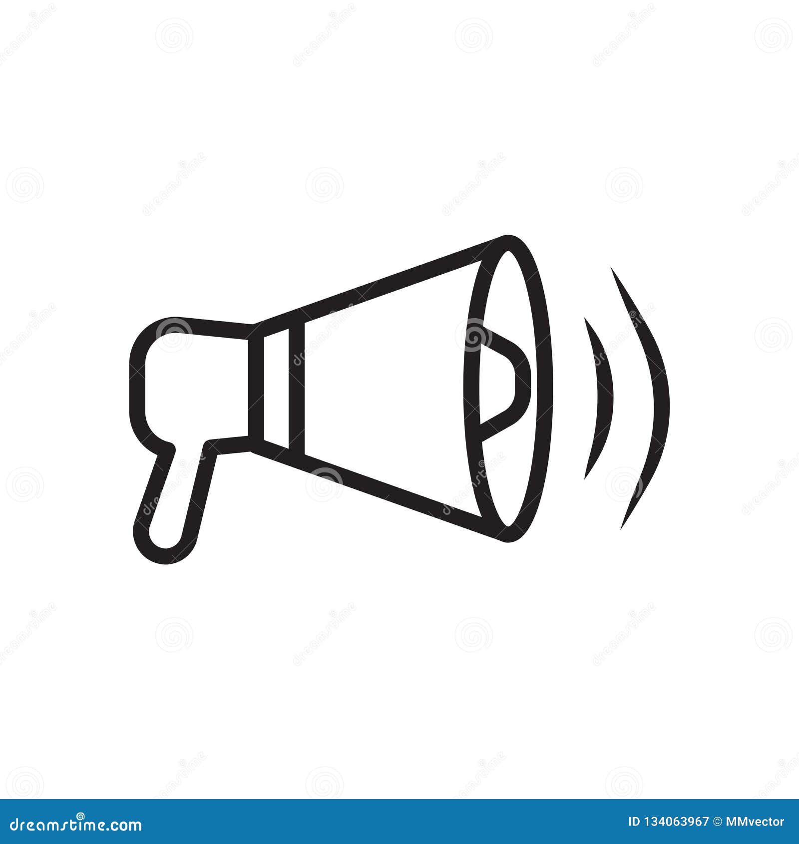 Loudspeaker Icon Vector Isolated on White Background, Loudspeaker Sign ...