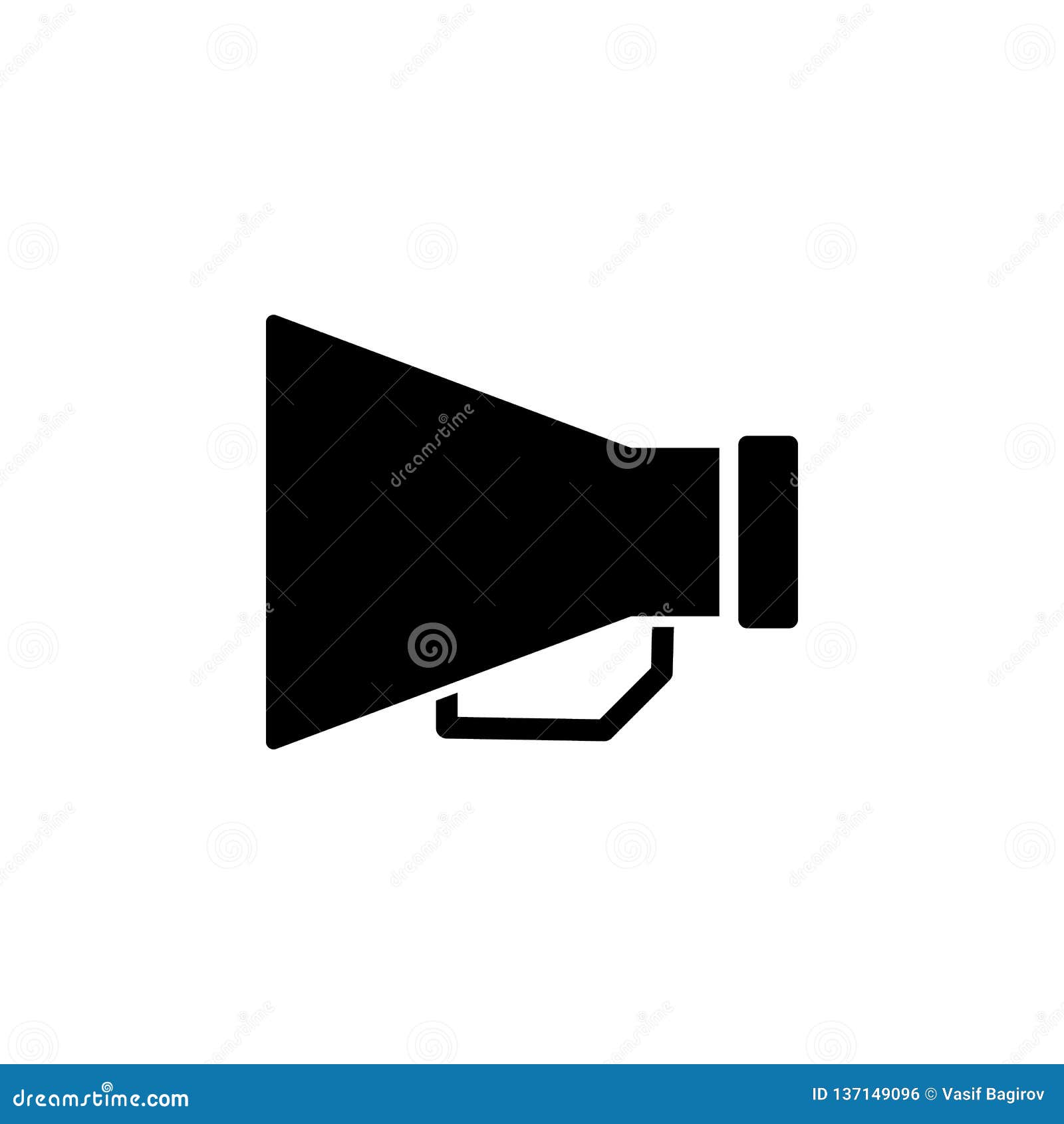 Loudspeaker Icon Vector, Stock Vector Illustration Flat Design Style ...