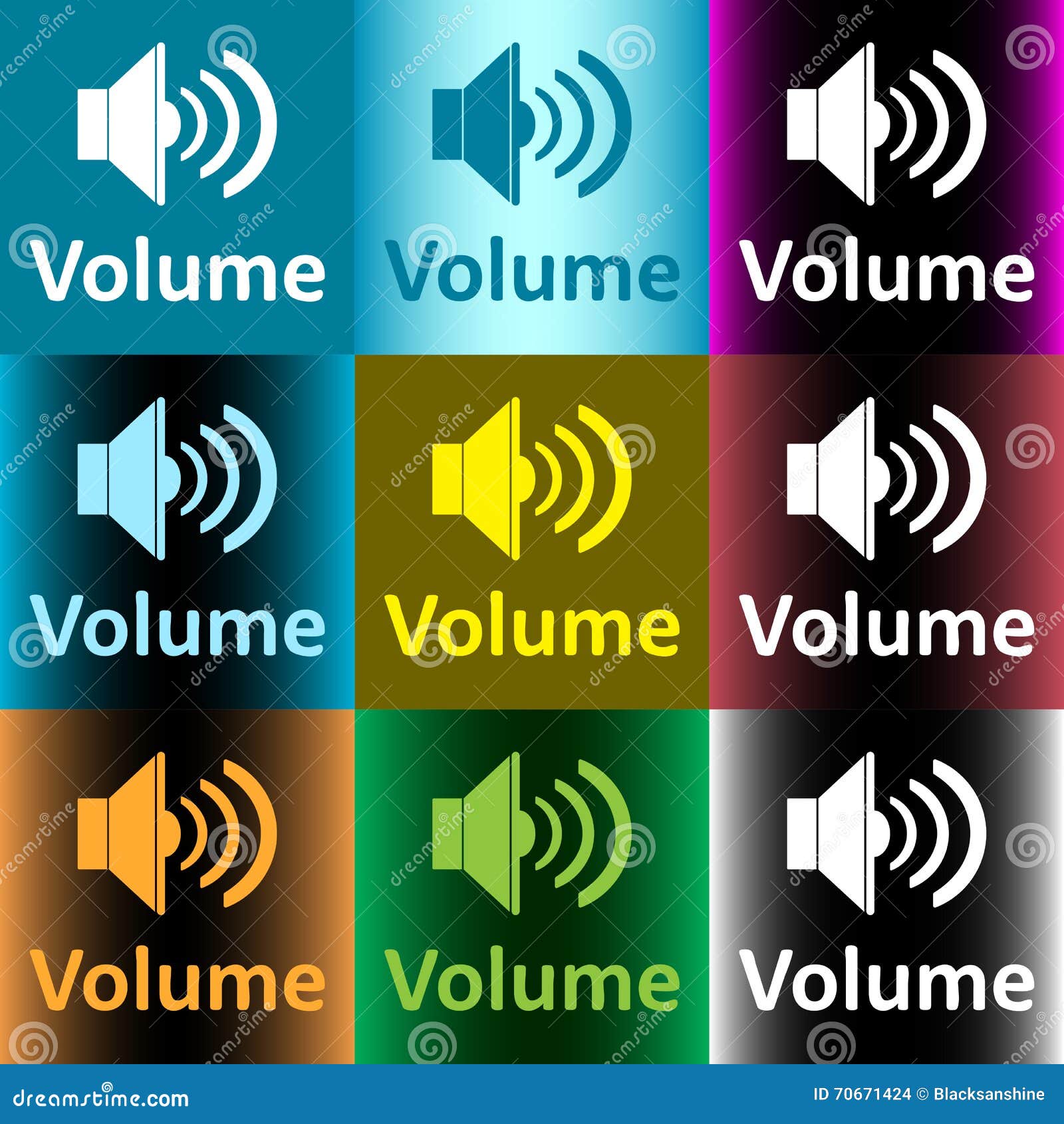 Loudspeaker and Volume Clipart Stock Illustration - Illustration of ...