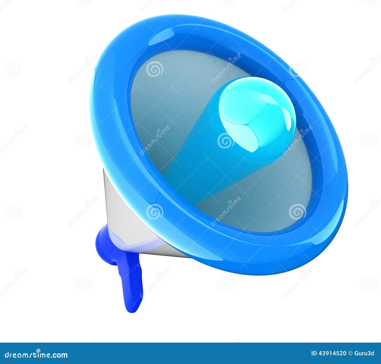 Loudspeakers As Announcement Icon Stock Illustration - Illustration of ...