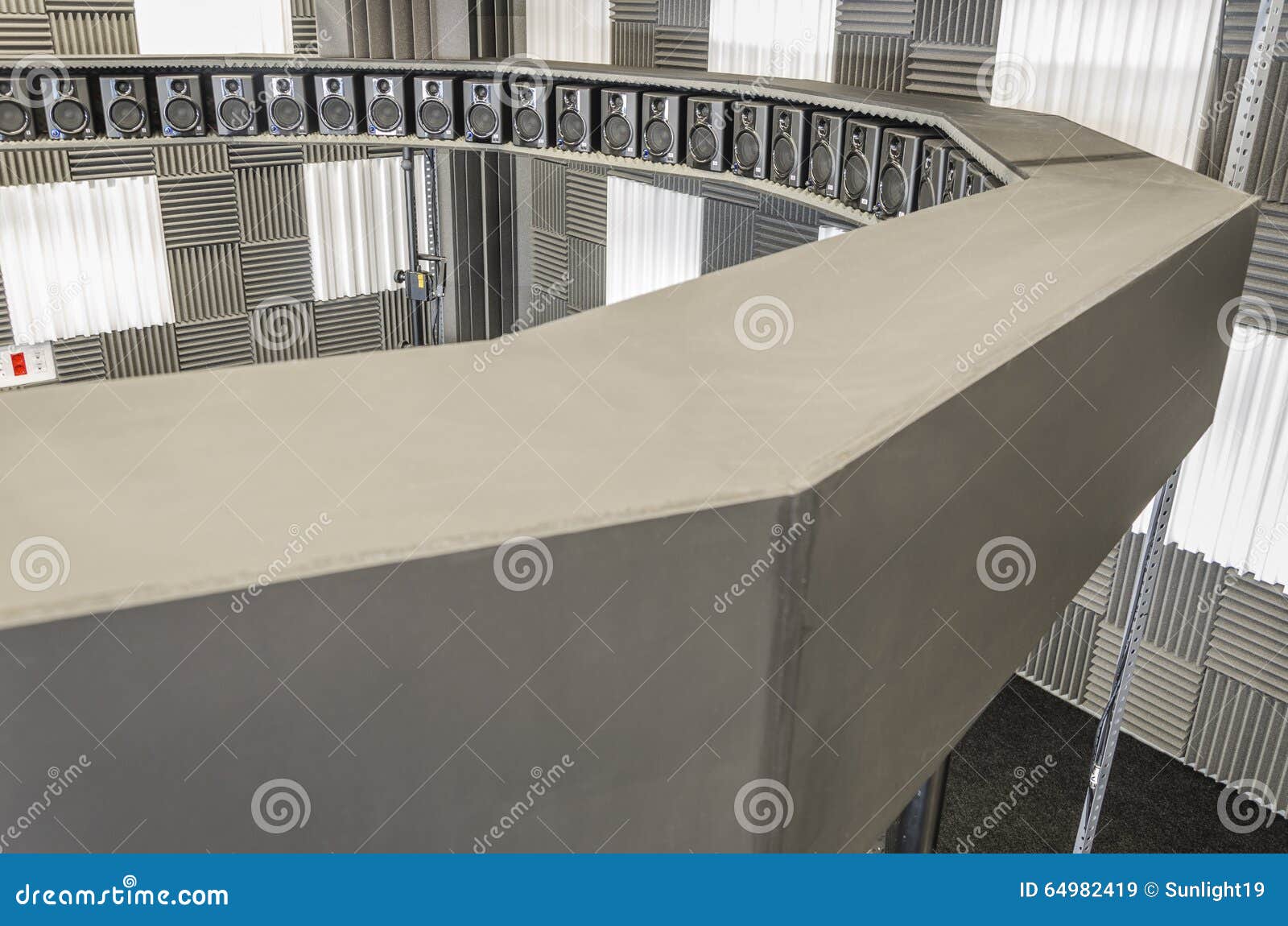 64 Loudspeakers Circular Array. Stock Image - Image of spatial ...