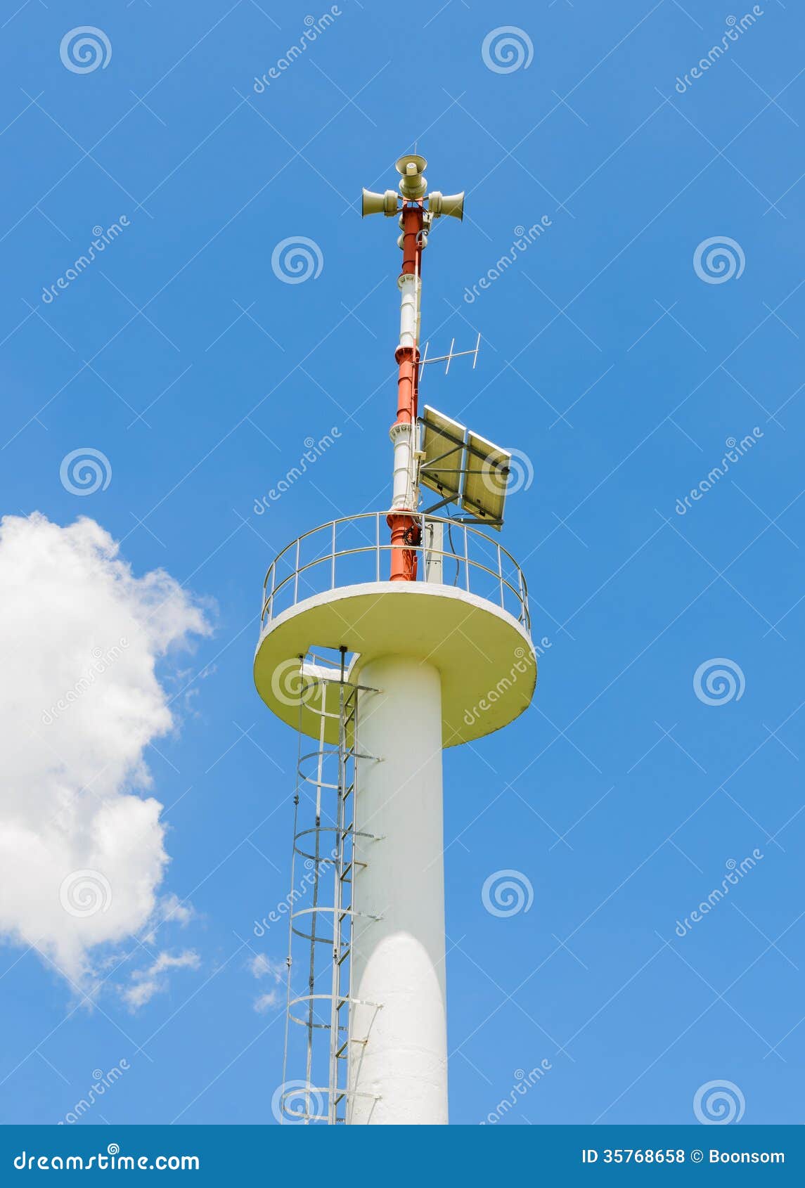 Loudspeakers tower stock photo. Image of amplifier, ladder - 35768658