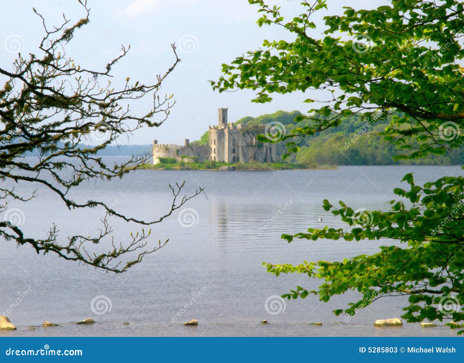 Lough Key stock image. Image of monument, castle, monumental - 5285803