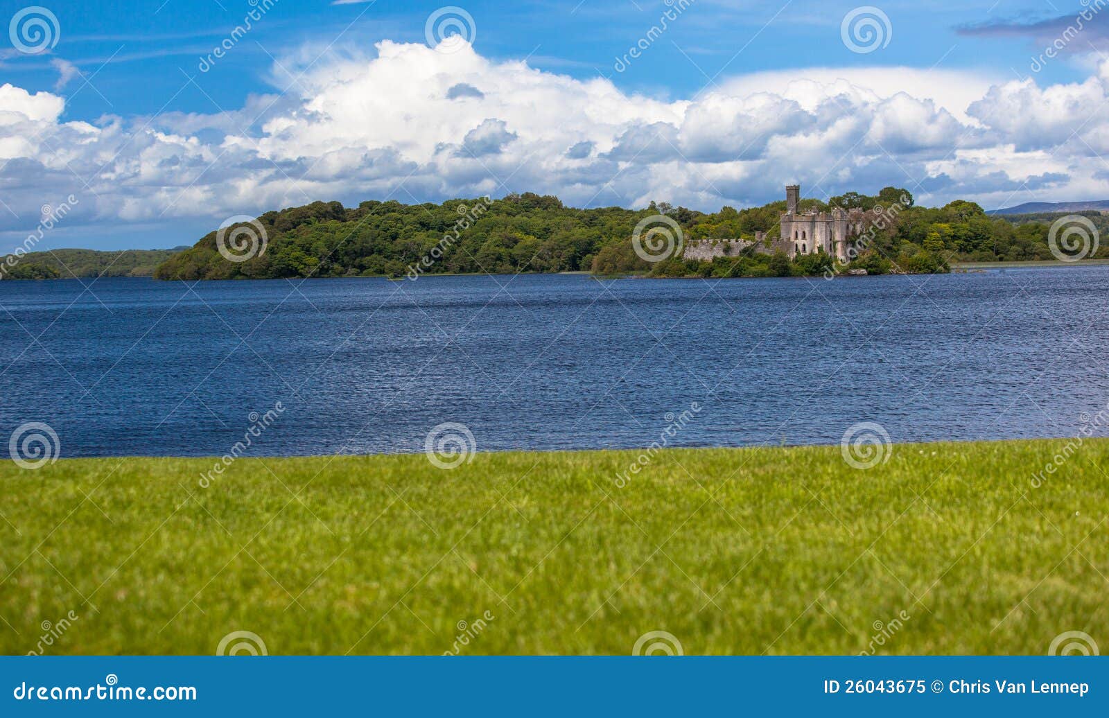 Lough Key Castle Lake Shannon Stock Image - Image of shannon, lake ...