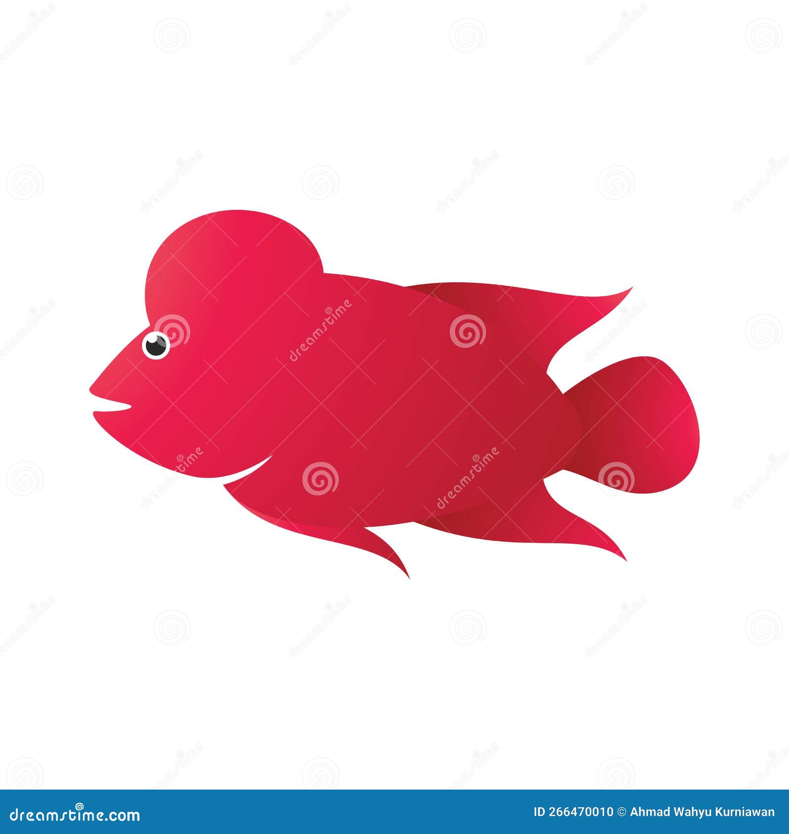 Louhan fish illustration stock vector. Illustration of marine - 266470010