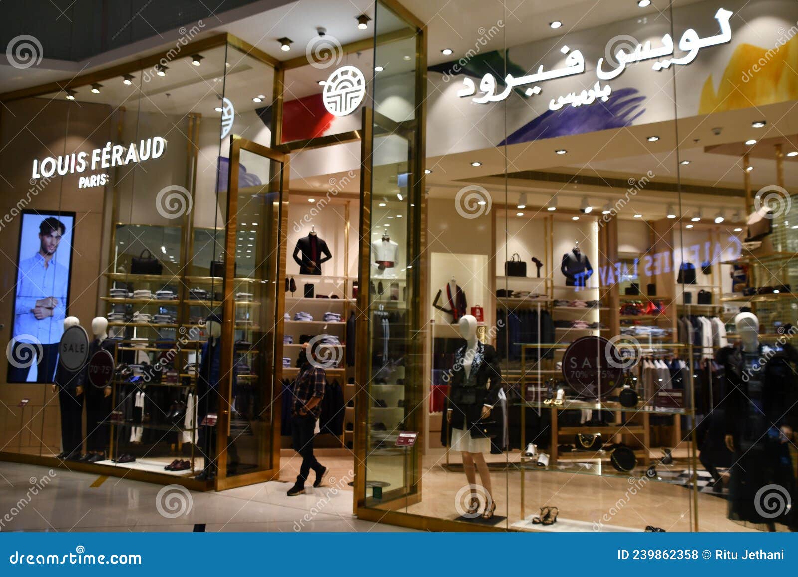 Louis Feraud Paris Store at Dubai Mall in Dubai, UAE Editorial Stock ...