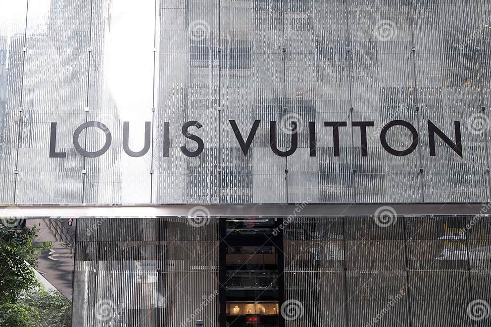Louis Vuitton sign editorial stock image. Image of design - 21080214