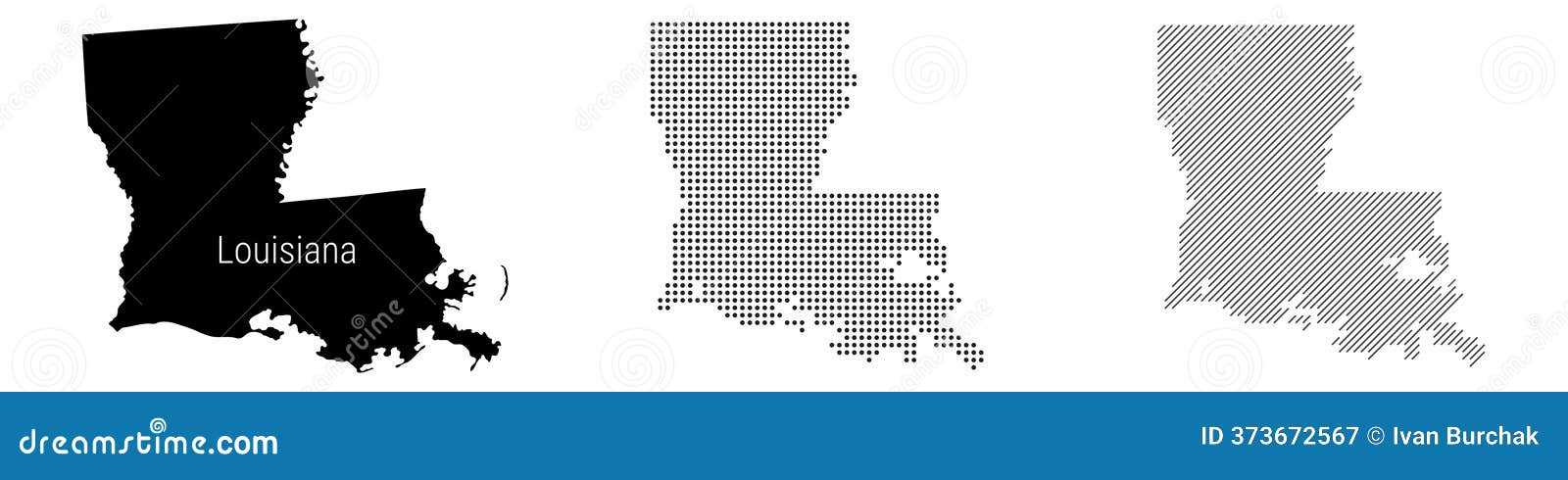 Louisiana - Detailed Editable Political Map With Labeling. Vector ...