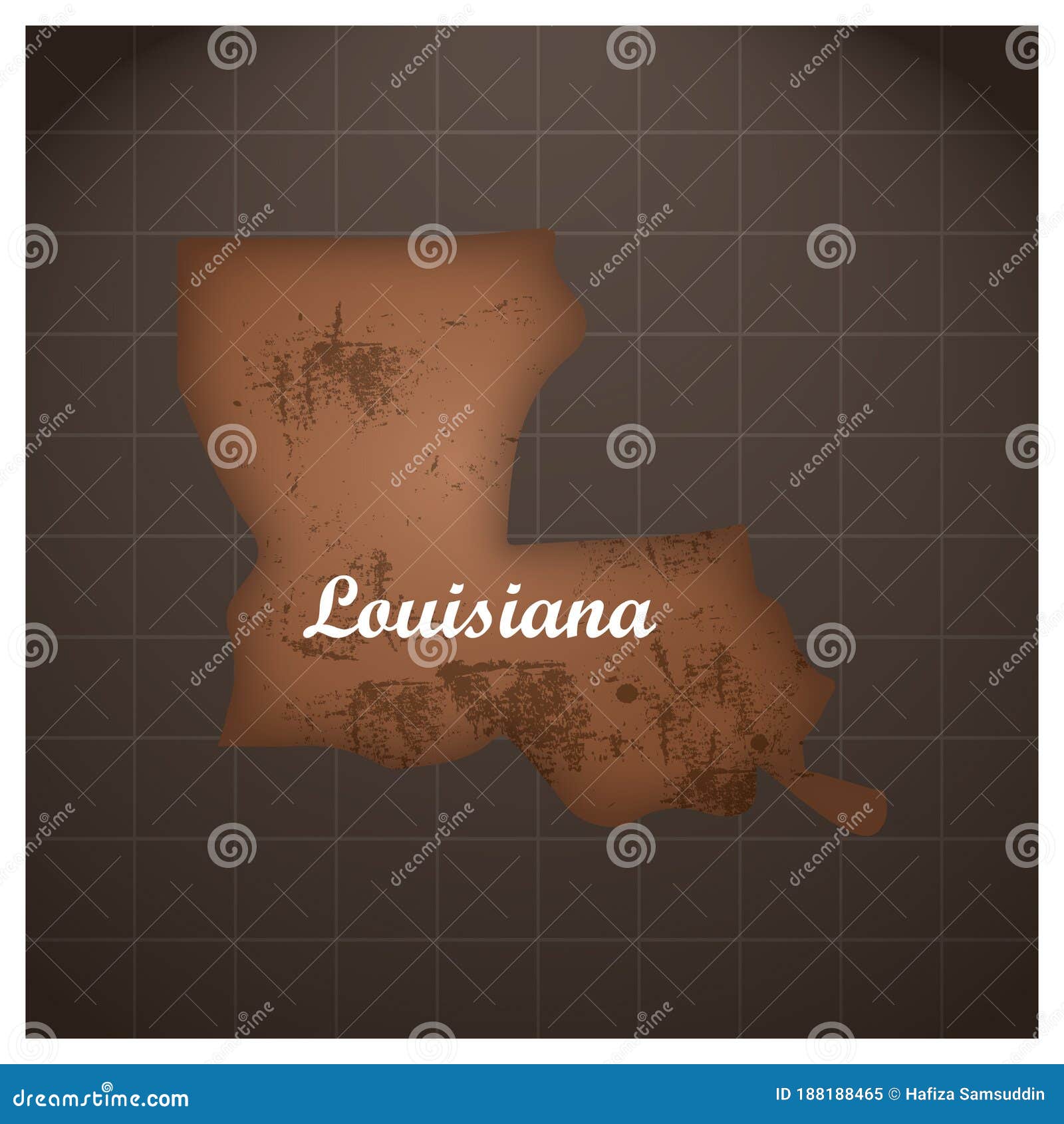 Louisiana State Map. Vector Illustration Decorative Design Stock Vector ...