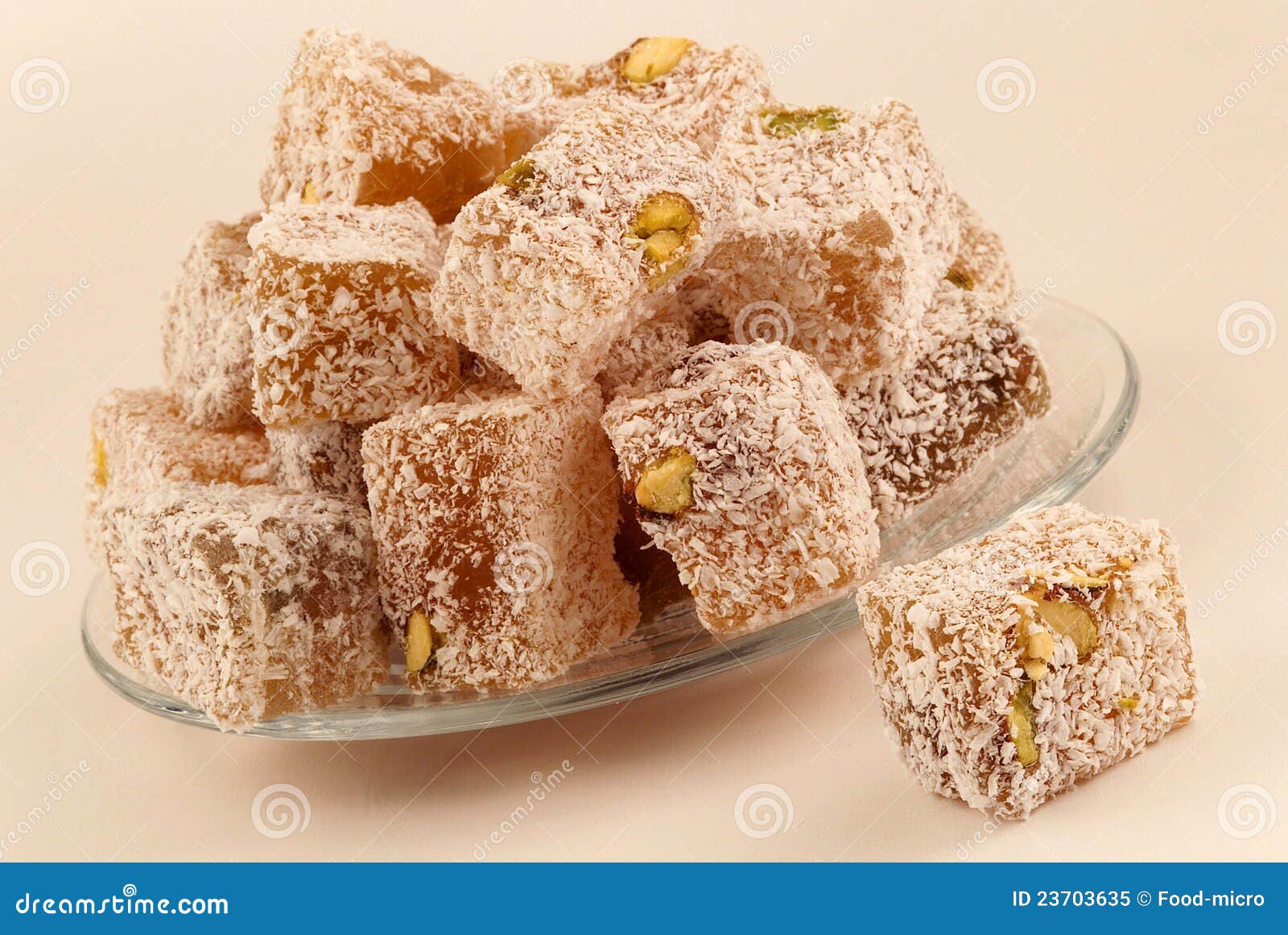 Loukoums stock image. Image of dainty, variety, nougat - 23703635