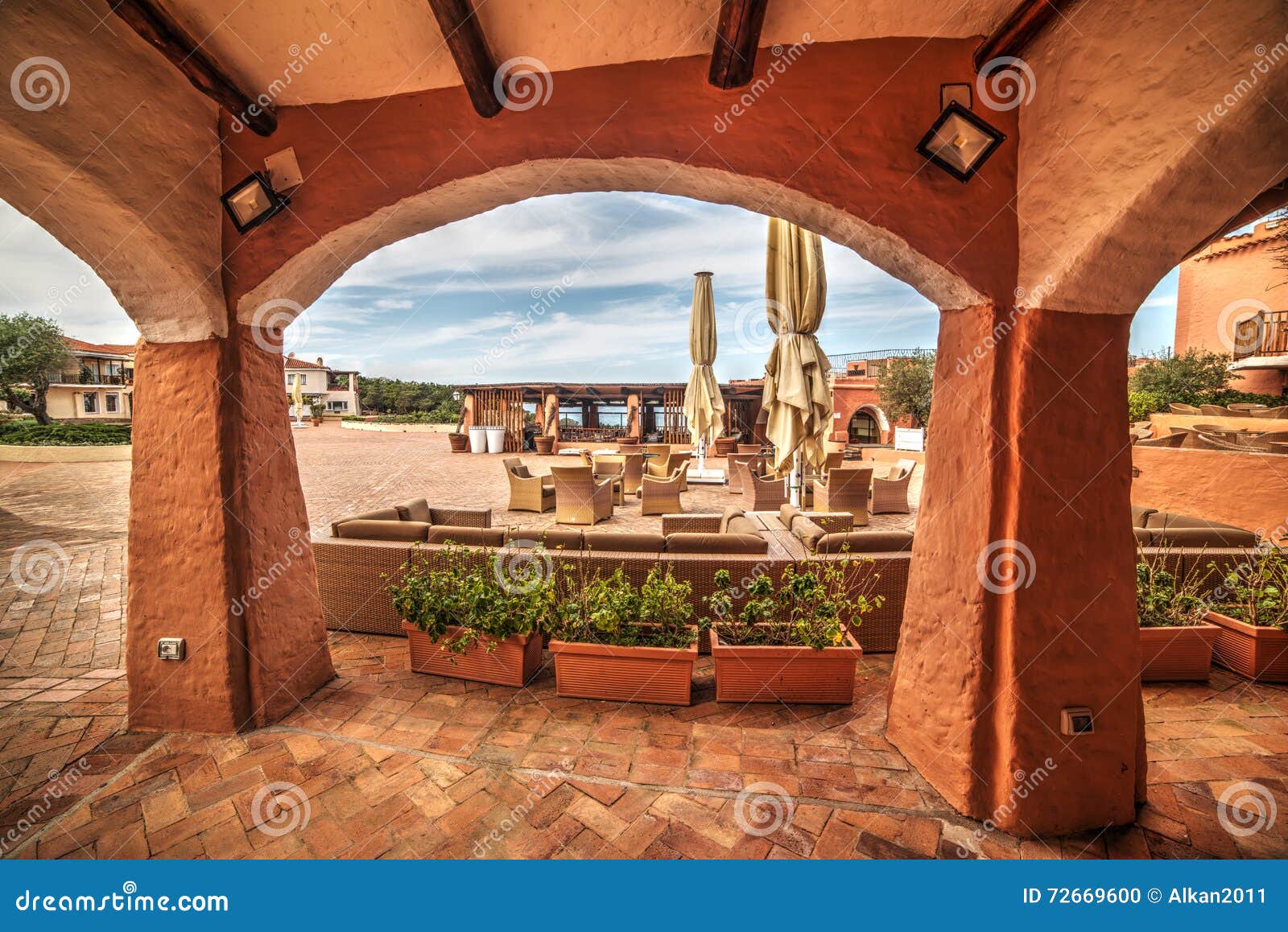 Lounge bar in Porto Cervo stock photo. Image of italy - 72669600