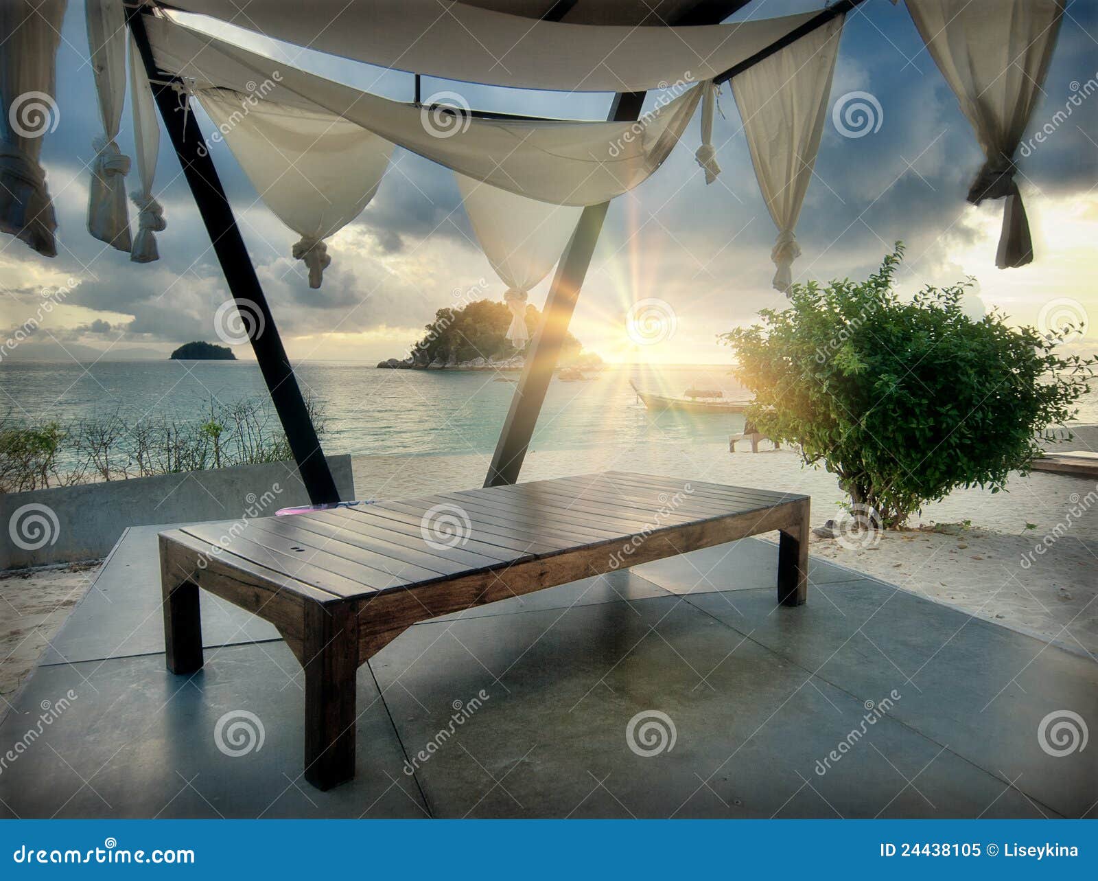 Lounge on a beach stock image. Image of summer, beach - 24438105